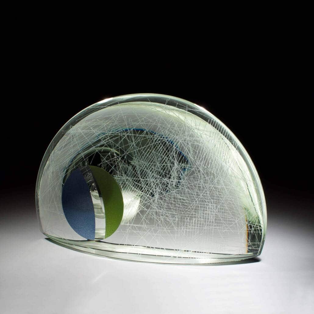 Dome Shape Mirrored Glass Sculpture | Fine Art Sally Fawkes